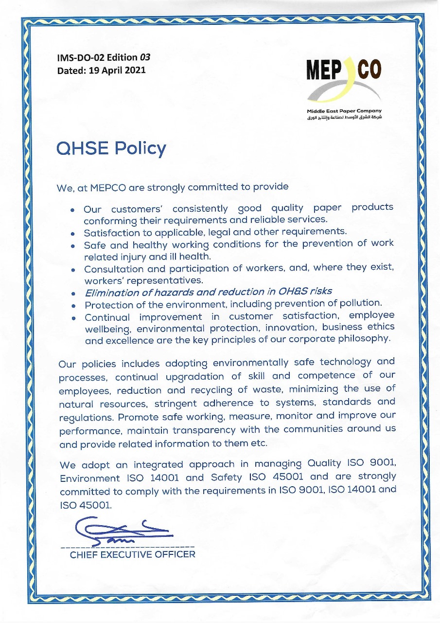 MEPCO | Saudi Paper Manufacturer & Circular Economy Leader